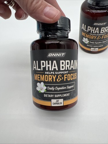 Onnit Alpha Brain Memory And Focus Support 2 Bottles 30 Capsules New ...