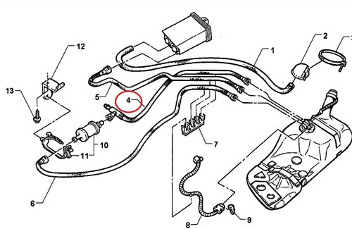 GENUINE VT VX VY VZ COMMODORE SS SSZ FUEL RETURN HOSE V8 5.7L LS1 & 6 ...