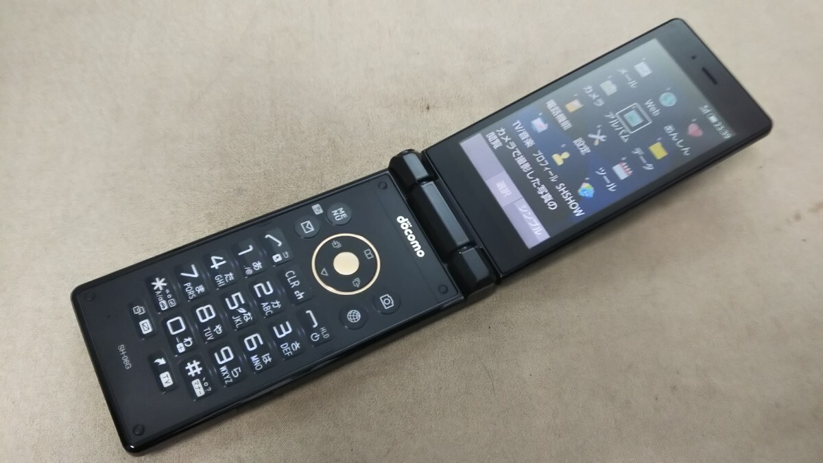 SHARP AQUOS KEITAI SH-06G black DOCOMO Android Flip Phone | eBay