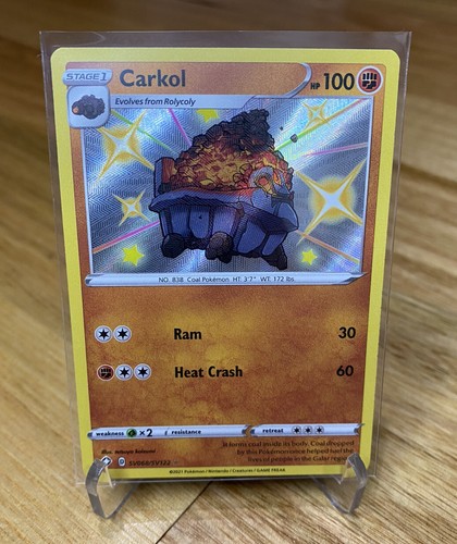 CARKOL SV068/SV122 Shiny Rare Pokemon Card SHINING FATES MINT + Free ...