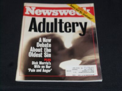 1996 SEPTEMBER 30 NEWSWEEK MAGAZINE - ADULTERY FRONT COVER - L 19312 | eBay