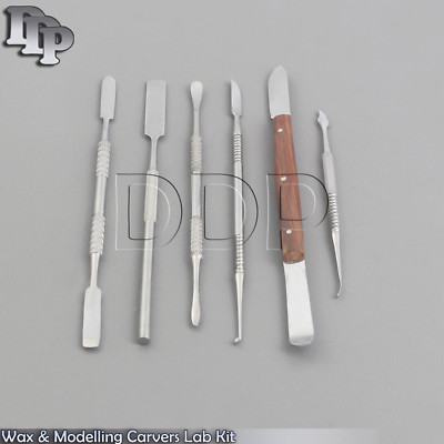 Dental Wax & Modelling Lab Kit Zahle, Beale, Lecron Carvers Fahen Large ...