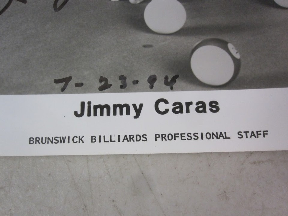Vintage Jimmy Caras World Champion Professional Pool Player Autographed ...