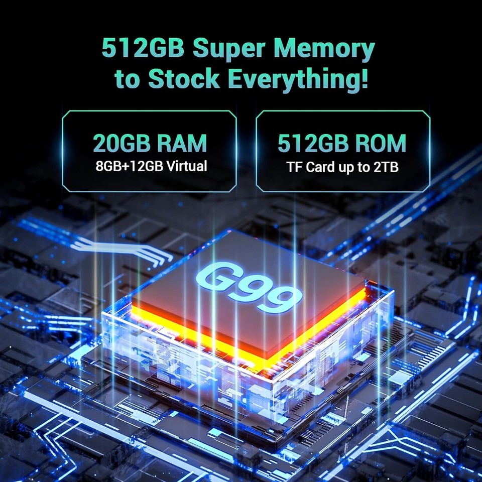 DOOGEE T30 MAX 12.4 Inch Tablet 4K Display Android 14 Tablet 20GB+512GB ...