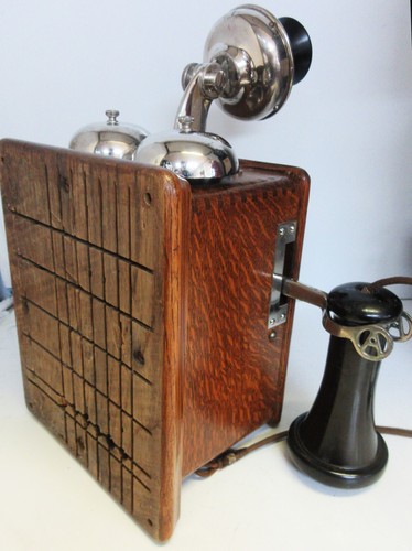 Strowger Automatic Electric Wood Dial Phone circa 1907 #3 | eBay