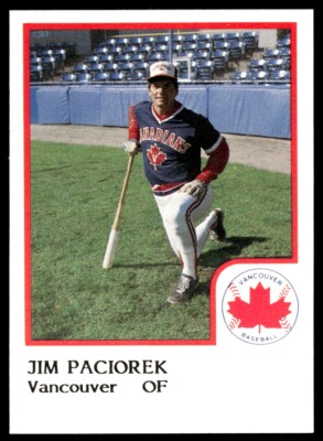 1986 ProCards Vancouver Canadians Jim Paciorek Vancouver Canadians #20 ...