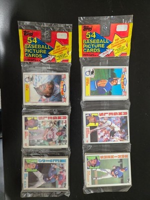 1984 topps baseball rack packs lot of two factory sealed | eBay