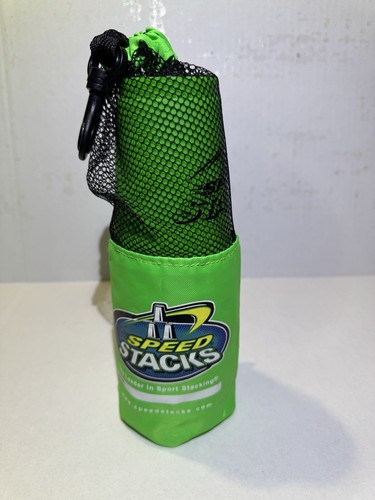Speed Stacks Green Stacking Cups WSSA with Carry Bag Clip 12 Cups | eBay
