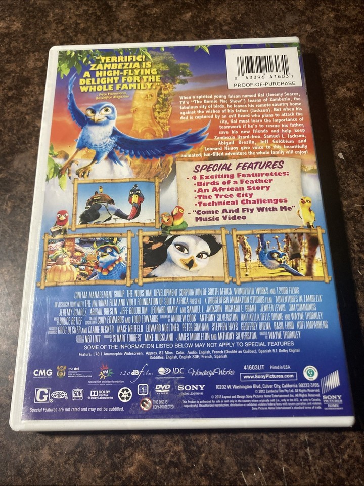 Adventures In Zambezia, Samuel Jackson, Jeff Goldbloom DVD Combined ...