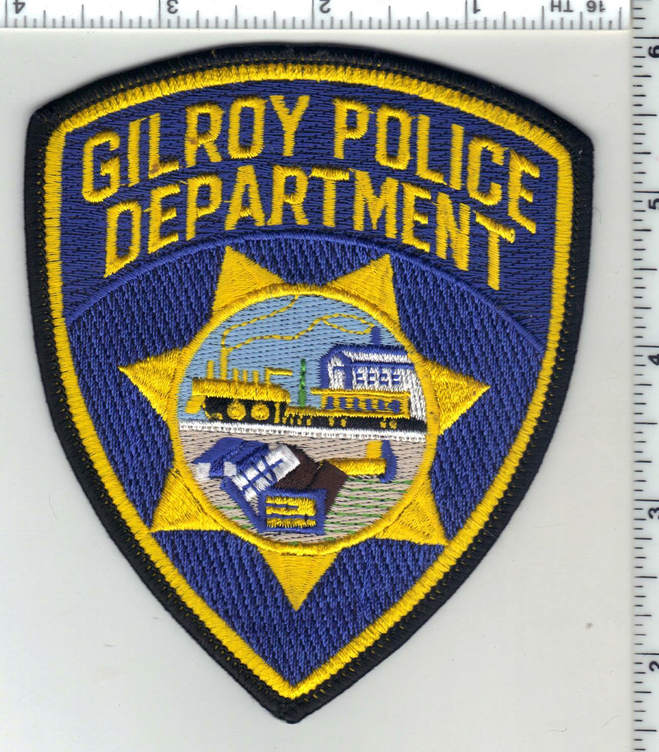Gilroy Police (California) 1st Issue Shoulder patch | eBay