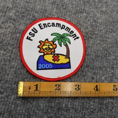 FSU Encampment 2005 Patch Sun Island Palm Tree | eBay