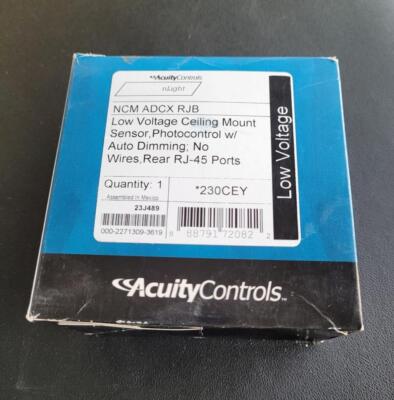 New OB Acuity Controls nLight NCM ADCX RJB Low Voltage Ceiling Mount ...