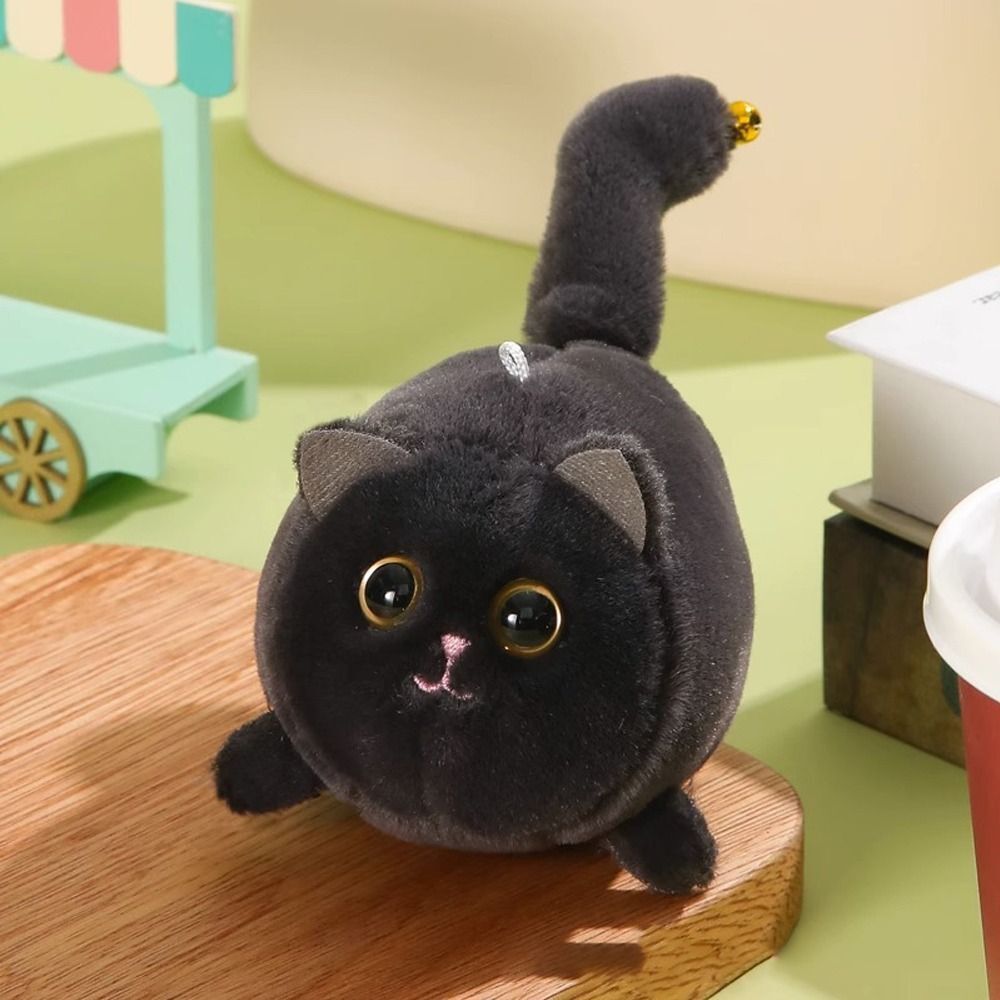 Plush Cat Wind-up Toy Plushies Shakes Tail Doll Plush Keychain Bag ...