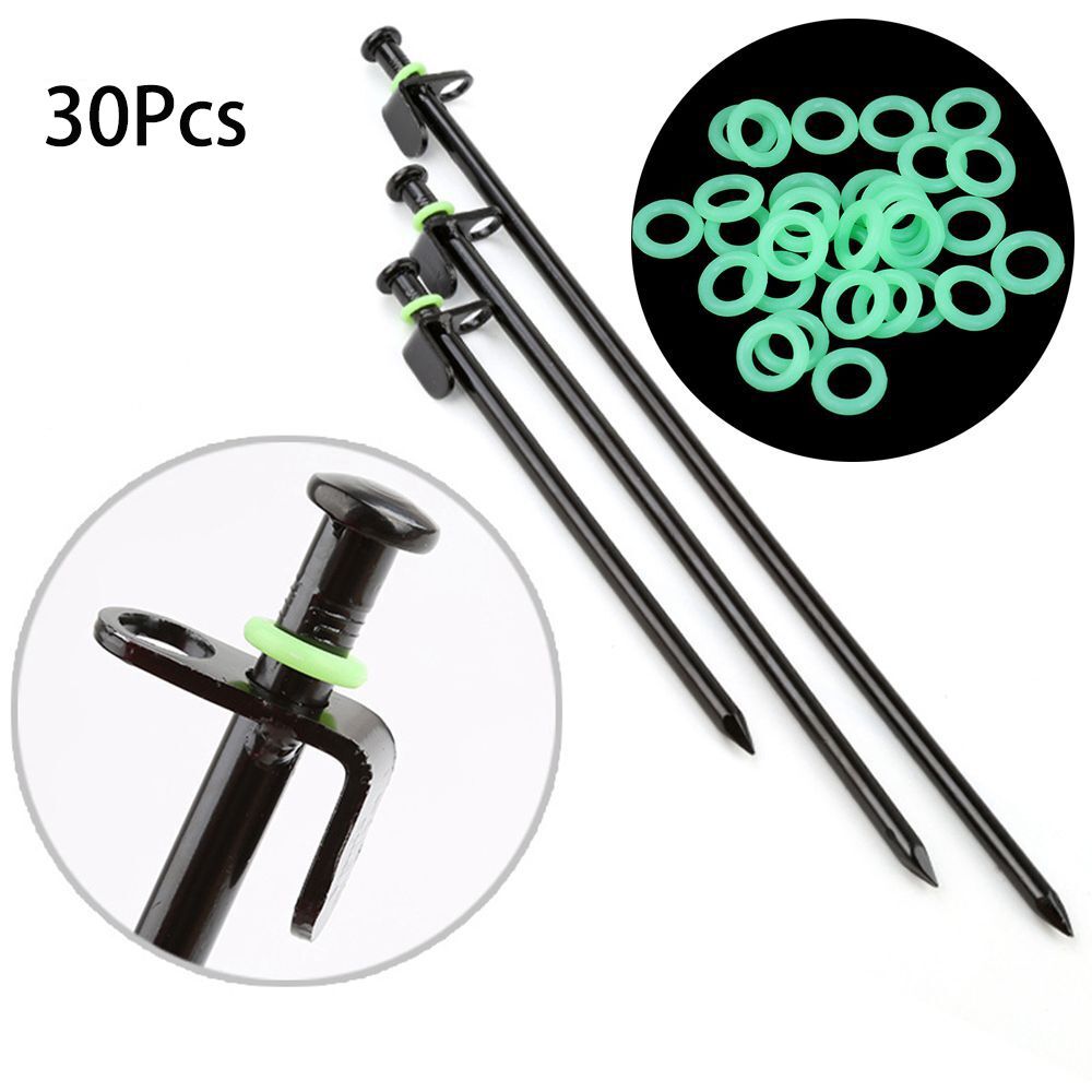 Luminous Tent Nail Ring Outdoor Camping Fishing Rod Rings Tents ...