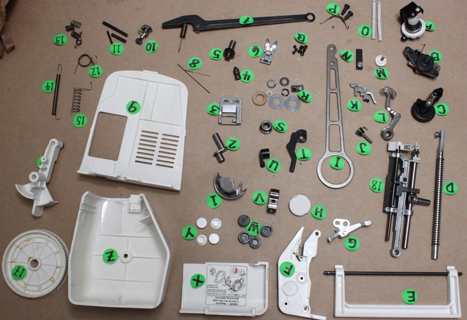 KENMORE Sewing Machine Model: 385.15343600 REPLACEMENT PARTS - Multiple ...