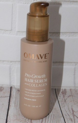 OMAVE Luxury Haircare PRO-GROWTH Hair Serum w/ Collagen/Castor Oil 4oz ...
