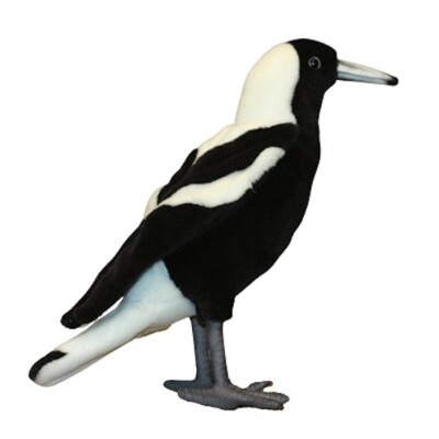 Hansa Creation Magpie Plush Soft Toy 26cm Hand Crafted Bird Stuffed ...