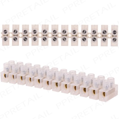 60 AMP 12 WAY TERMINAL STRIP CHOC BLOCK CONNECTOR Connection Wire 60A ...