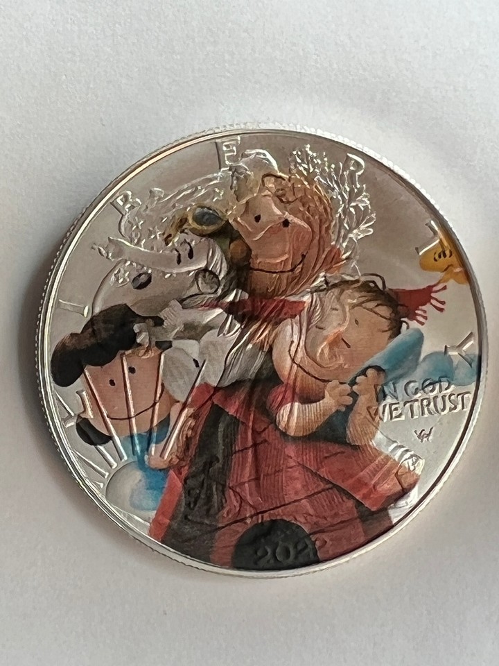Charlie Brown American Silver Eagle 1oz .999 Peanuts Silver Dollar Coin ...