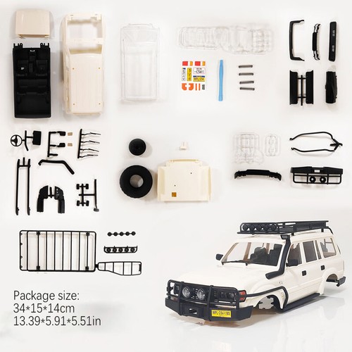 1Set 1/16 Assembly Car Shell Body Cover Kit For WPL C14 C24 RC Truck ...