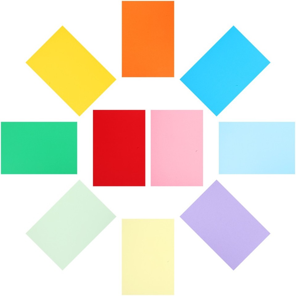 Colored Craft Cardstock Paper 250Gsm Thick Sheets for DIY Card Making ...
