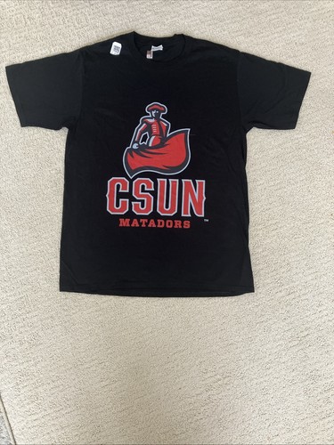 Cal State Northridge Matadors Shirt Men Med Black CSUN University Short ...