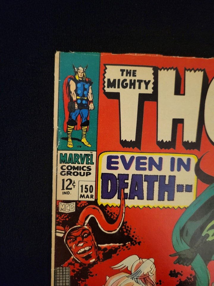 Thor #150 VG/FN Hela! Origin Inhumans! Stan Lee And Jack Kirby! Marvel ...
