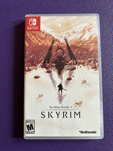 Skyrim Nintendo Switch Limited Alternate Cover Gamestop Authentic Embossed | eBay