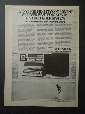 1978 FISHER Double Deck Audio Component Stereo System Magazine Ad | eBay