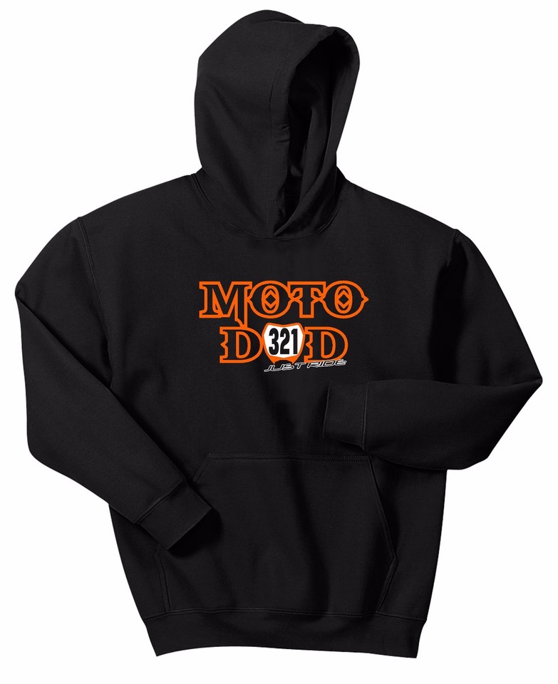 MOTO DAD HOODIE SWEAT SHIRT JUST RIDE MX MOTOCROSS | eBay