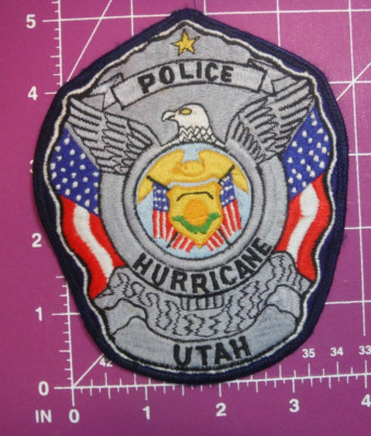 Hurricane Utah Police patch | eBay