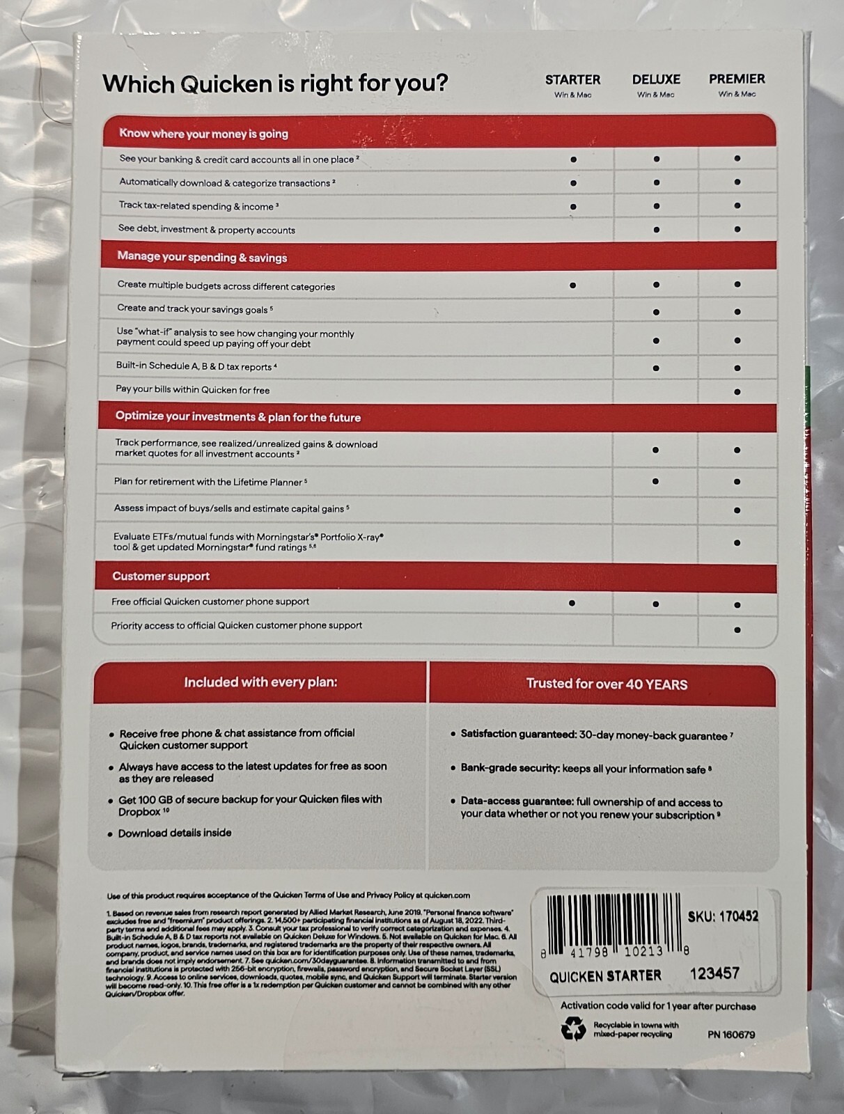 Quicken Classic Starter 1-Year Subscription Mac OS Windows Android ...