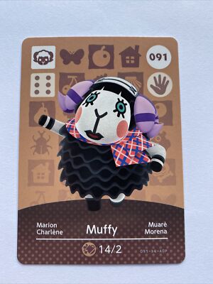 091 MUFFY Animal Crossing Amiibo Card #091 Authentic ACNH inc tracked ...