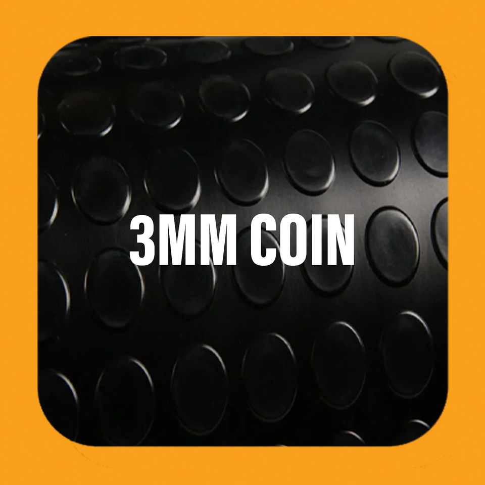 Rubber Flooring Matting Heavy Duty Mat Garage Coin Penny 1.5M 2M 3M 4M ...