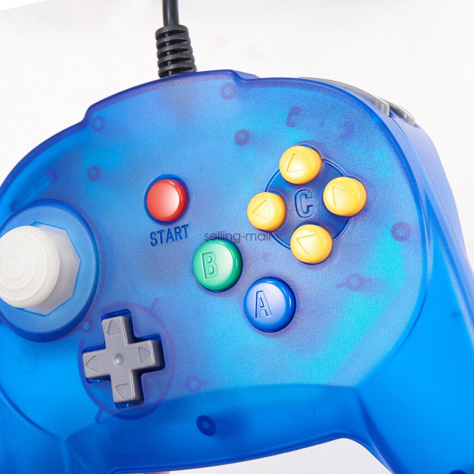 Mini N64 Wired Controllers Joystick Dual Z Button For Nintendo 64 Video ...