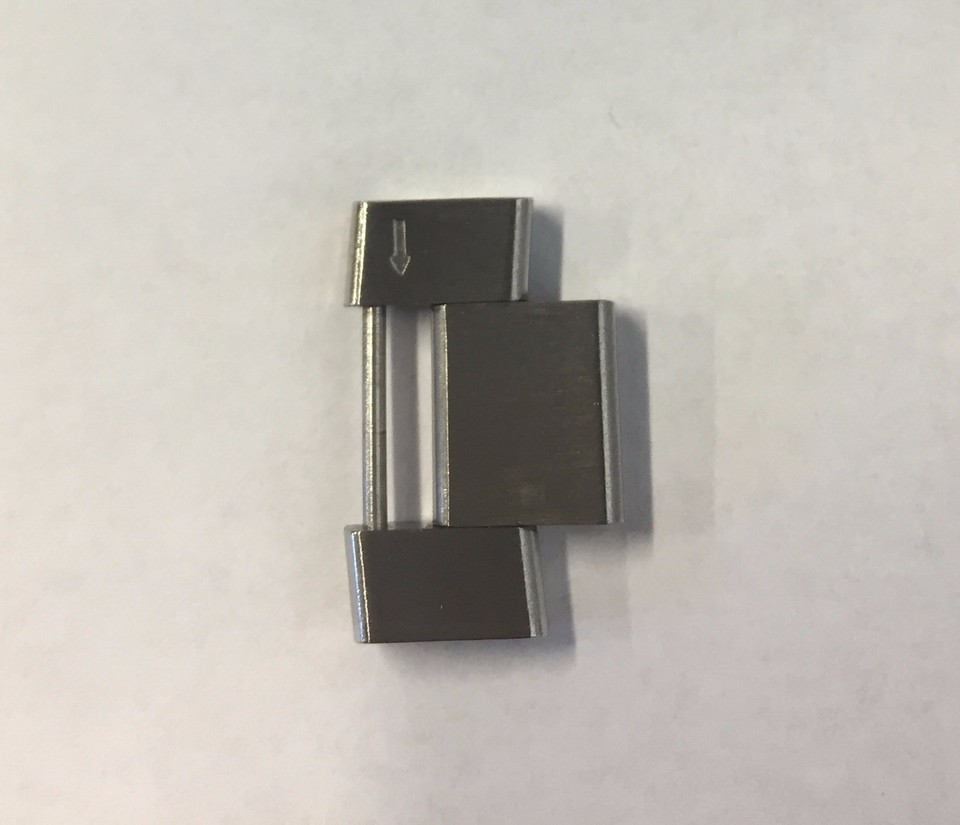 BULOVA 96B129 WATCH PARTS LINK MEN'S STAINLESS STEEL 20.00 MM WATCH ...