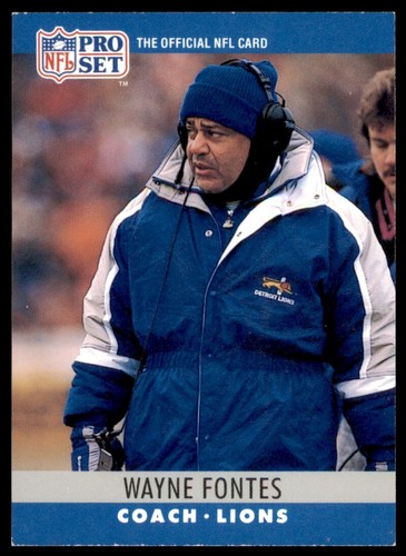 1990 Pro Set Wayne Fontes Detroit Lions #106 | eBay