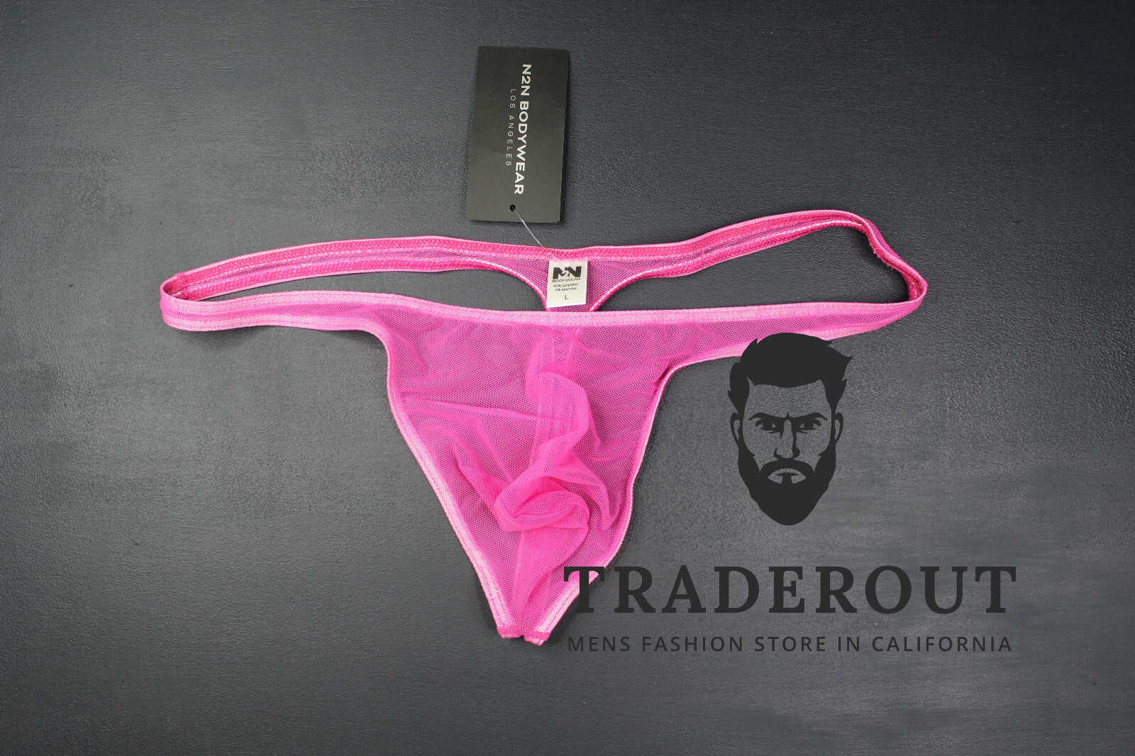 N2N Bodywear Men pink Sheer micro G-string Thong underwear size M L | eBay