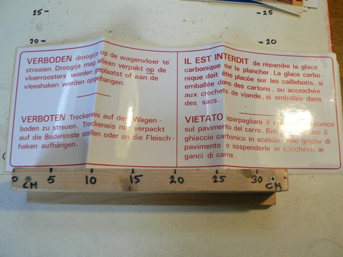 STICKER,DECAL VERBODEN DROOGIJS OP DE WAGENVLOER TE STROOIEN LARGE IS ...