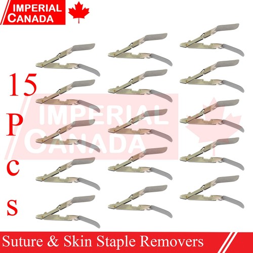 15 Pcs Suture & Skin Staple Removers Disposable Medical Surgical First ...