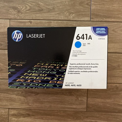 GENUINE HP LaserJet 641A (C9721A) Cyan Toner Print Cartridge - Sealed ...