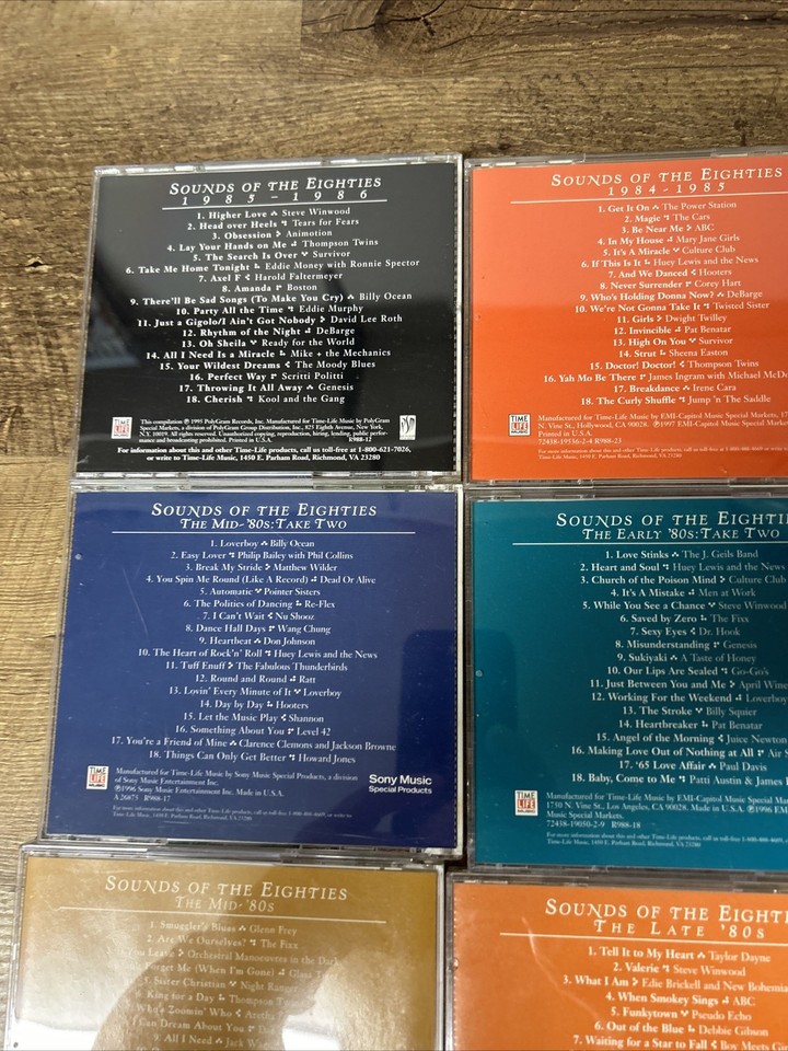 Time-Life Music Sounds of the Eighties 80s Collection Lot CD Set 22 CDs ...