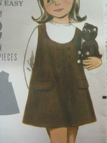 Vintage Butterick 3626 A-LINE JUMPER TOP STITCH TRIM Sewing Pattern ...