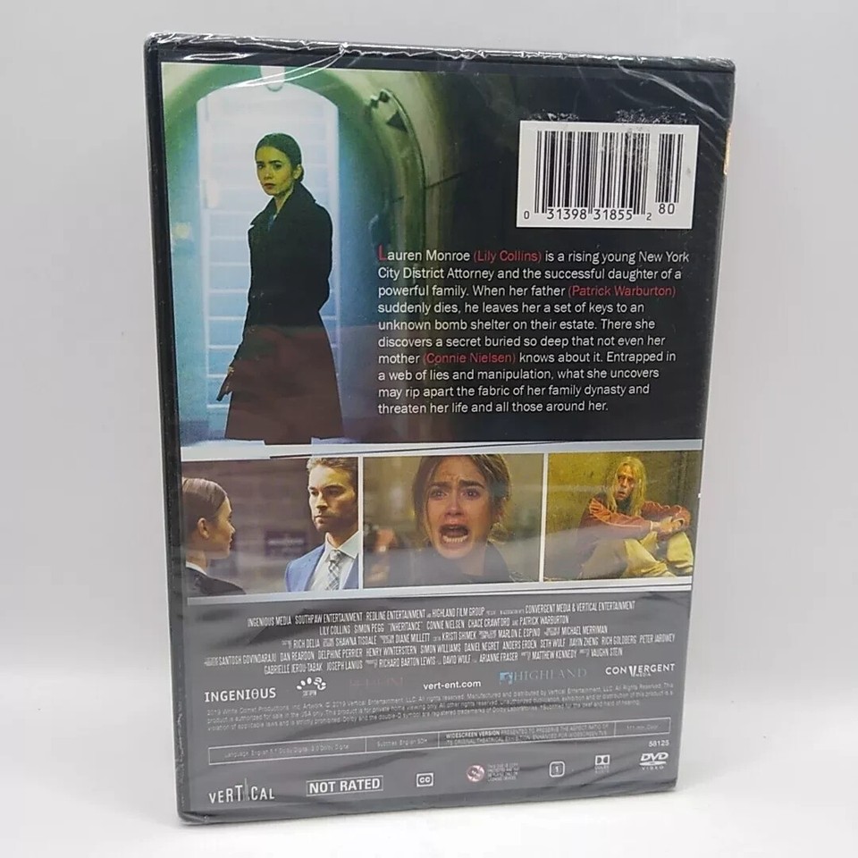 Inheritance starring Lily Collins, Simon Pegg, Not Rated, CC ...