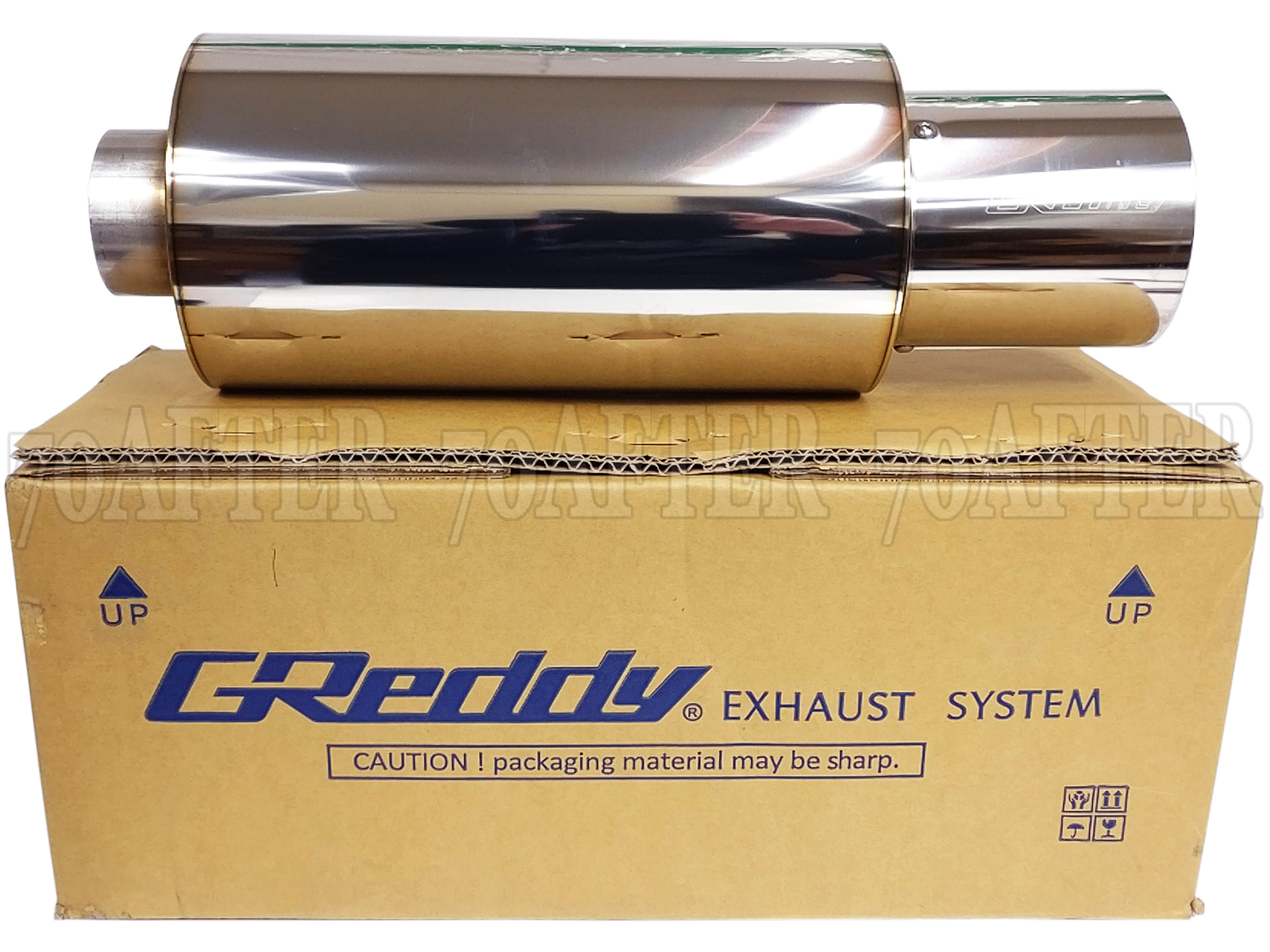 Greddy Revolution RS Universal Exhaust Muffler 3" Inlet 4.5" Removable ...