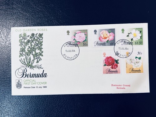 Bermuda 1989 Old Garden Roses FDC HAMILTON POSTMARK | eBay