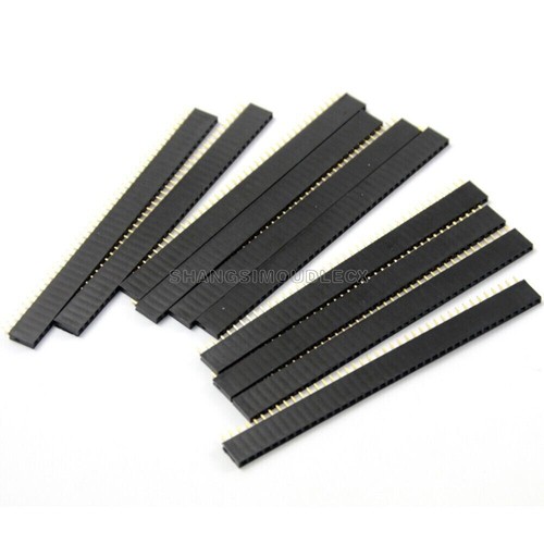 20PCS 40Pin 2.54mm Single Row Straight Female Pin Header Strip PCB ...