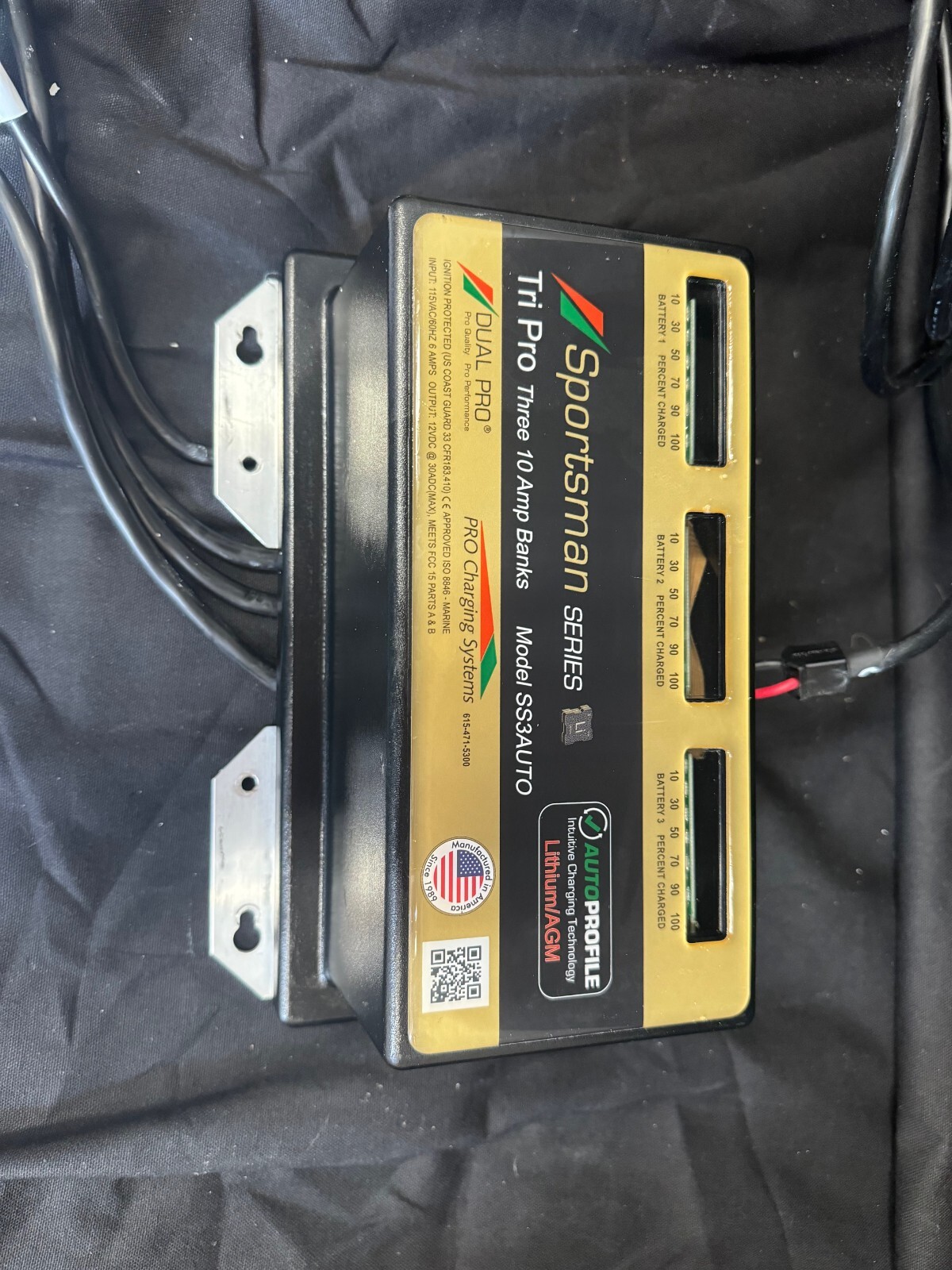 Dual Pro Sportsman SS3 10 Amp/Bank Sportsman Series 3 Bank Charger ...