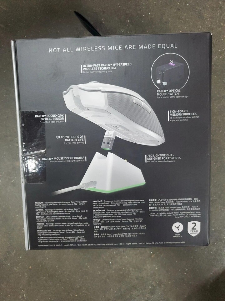 Razer Viper Ultimate Wireless Gaming Mouse With Dock - Mercury ...