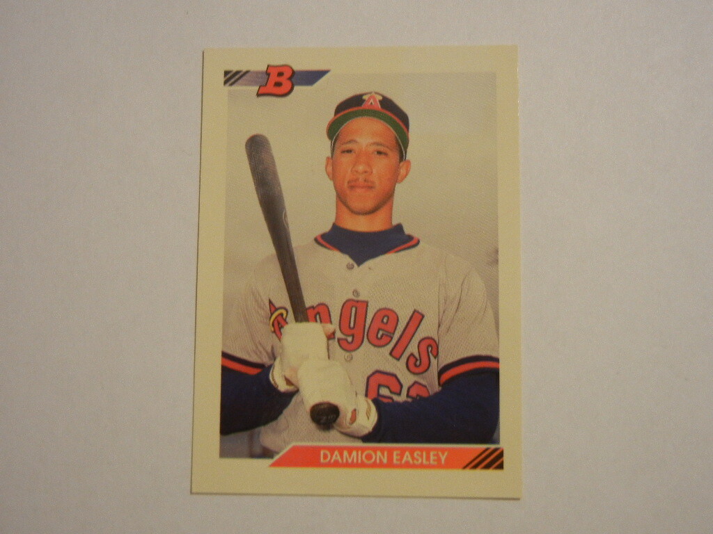 1992 BOWMAN BASEBALL DAMION EASLEY #672 RC LOS ANGELES ANGELS | eBay